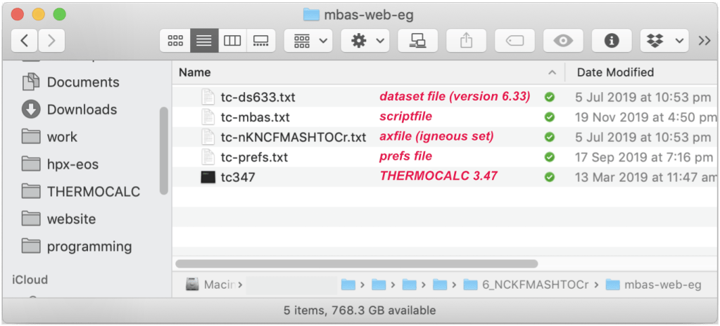 THERMOCALC download guide – The HPx-eos and THERMOCALC