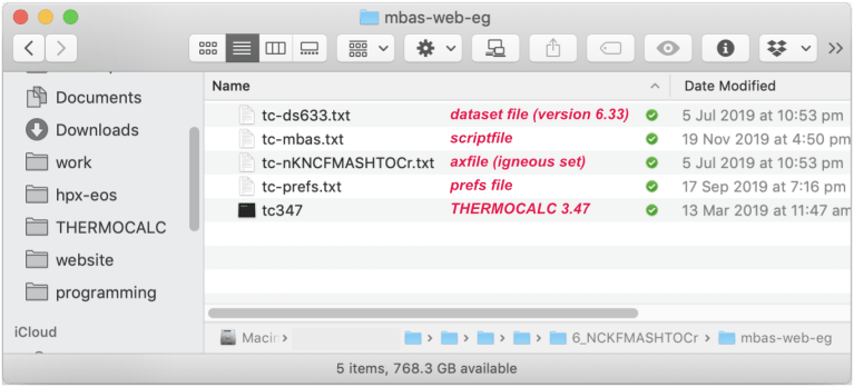 THERMOCALC download guide – The HPx-eos and THERMOCALC